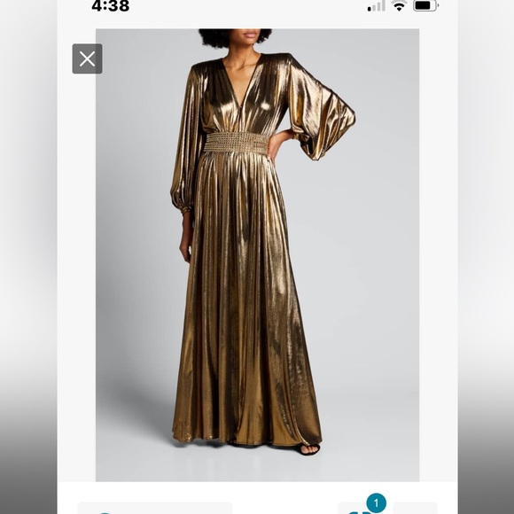 Bronx and Banco | Dresses | Bronx And Banco Zoe Metallic Gown | Poshmark